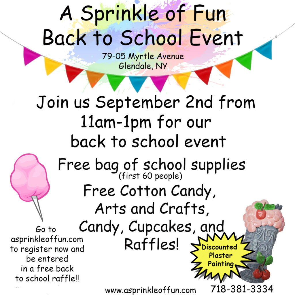 Back to school event 2023 - A Sprinkle of Fun